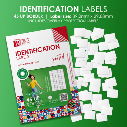 1UP Label Template (No Border) - Redfern | South Africa