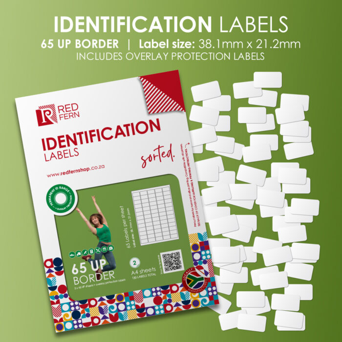 18UP Bordered Label Template - Redfern | South Africa