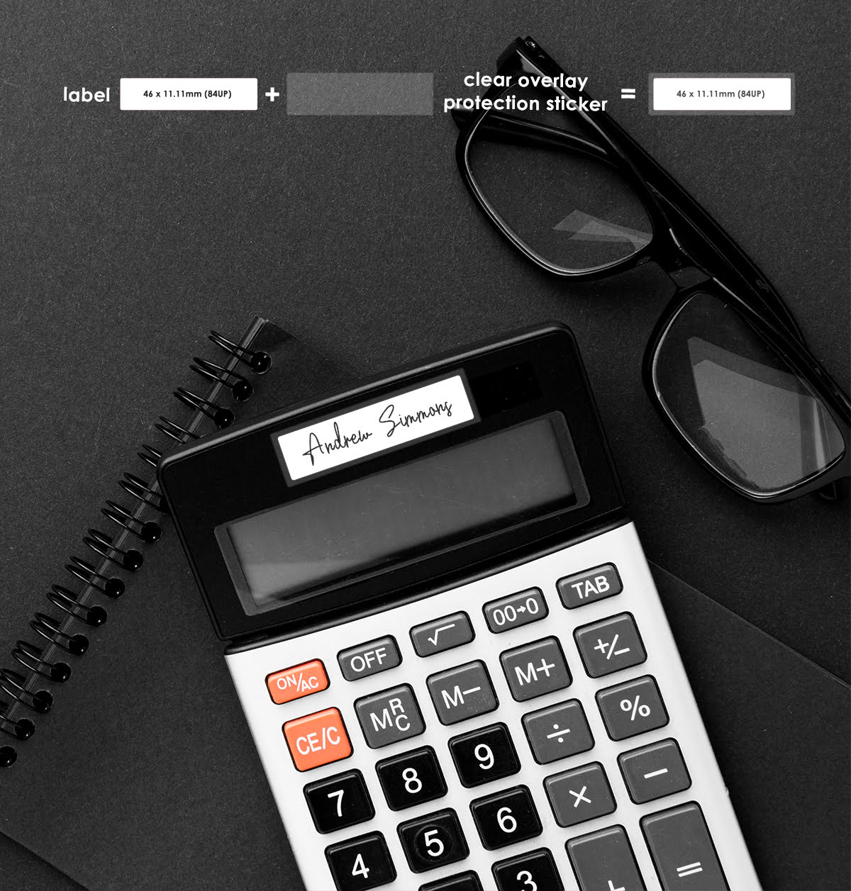 Identification 84up A4 Self-Adhesive Label Pack (With Clear