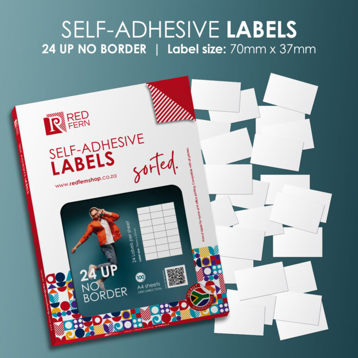 2 Labels Per Sheet - Redfern | 2up Self Adhesive Labels