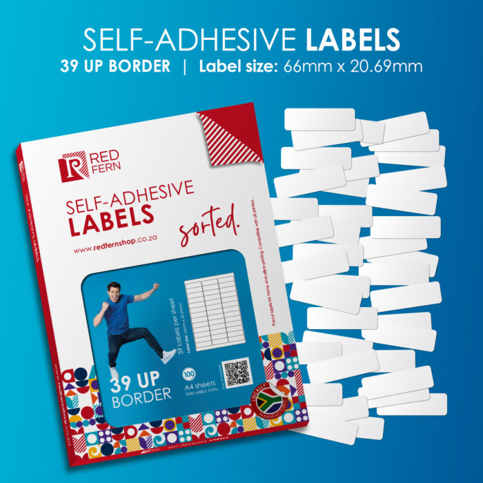 45UP Bordered Label Template - Redfern | South Africa