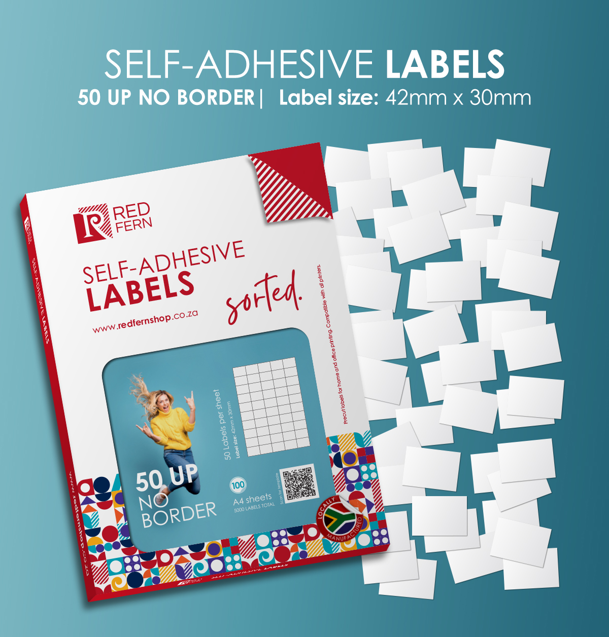 50up A4 Self-Adhesive Labels - Redfern | South Africa