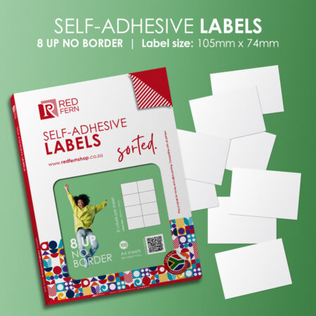 8 Labels Per Sheet - Redfern | 8up Self Adhesive Labels