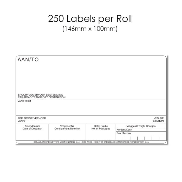 65UP Bordered Label Template - Redfern | South Africa