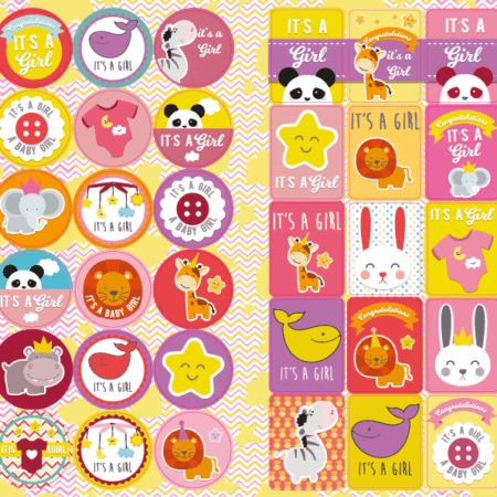 9UP Bordered Label Template | Redfern Shop