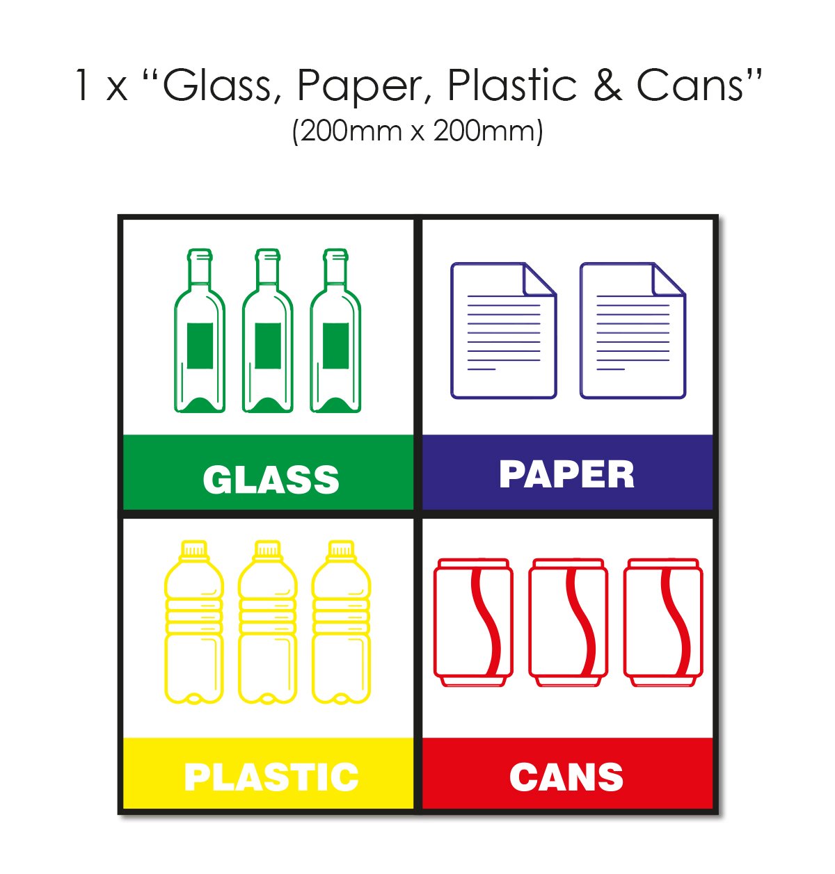 Vinyl Decals – Recycle & General Waste - Redfern | So