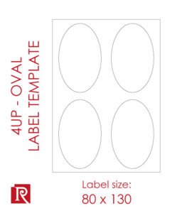 4UP Oval Label Template - Redfern | South Africa