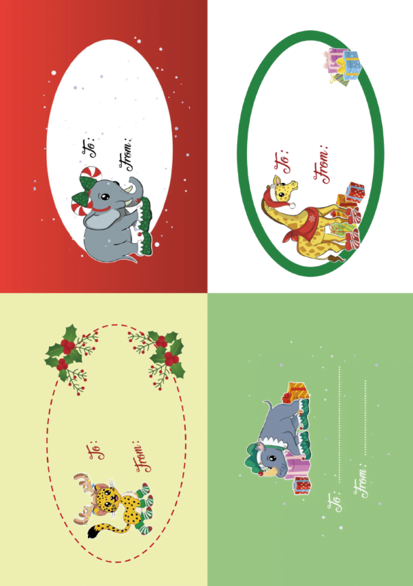 4UP Oval Christmas Template - Redfern | South Africa