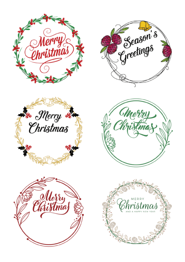 6UP Circle Christmas Template - Redfern | South Africa