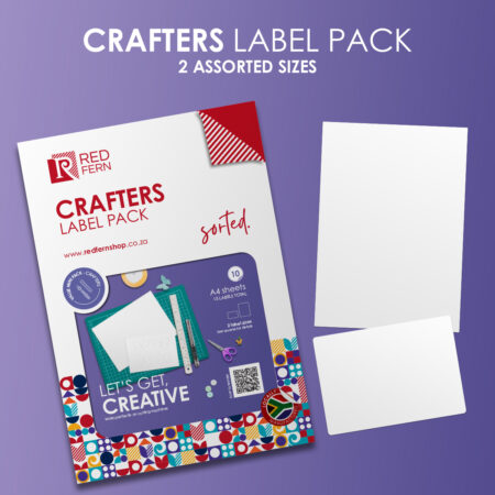 2 Labels Per Sheet - Redfern | 2up Self Adhesive Labels