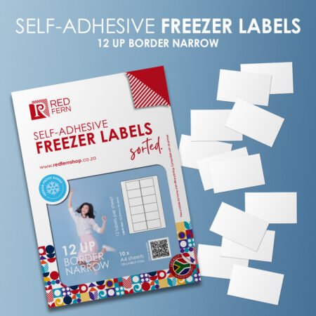12 Labels Per Sheet - Redfern | 12up Self-Adhesive Labels