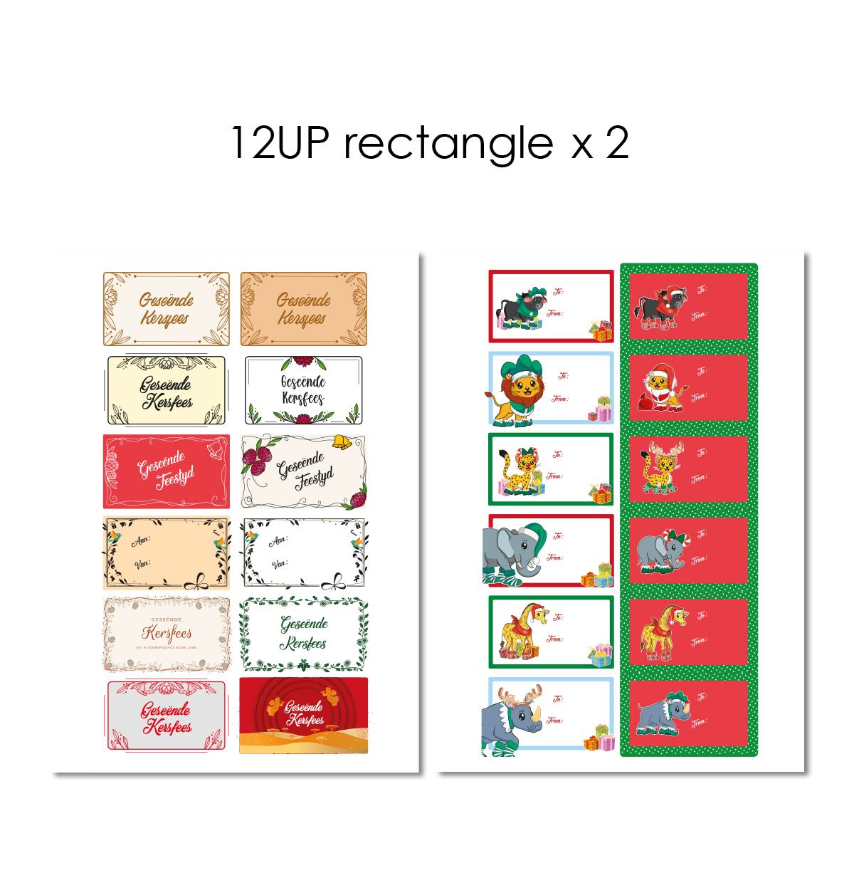 Christmas Gifting Self-Adhesive Label Pack – Summer (A