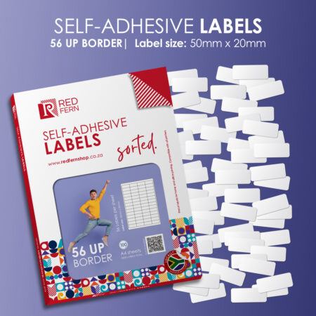 56 Labels Per Sheet - Redfern | 56up Self-Adhesive Labels