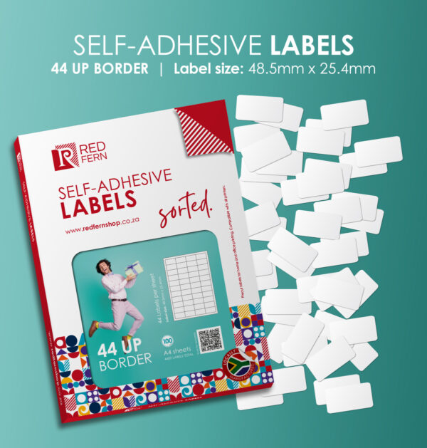 Bordered 44up A4 Self-Adhesive Labels - Redfern | South Afri